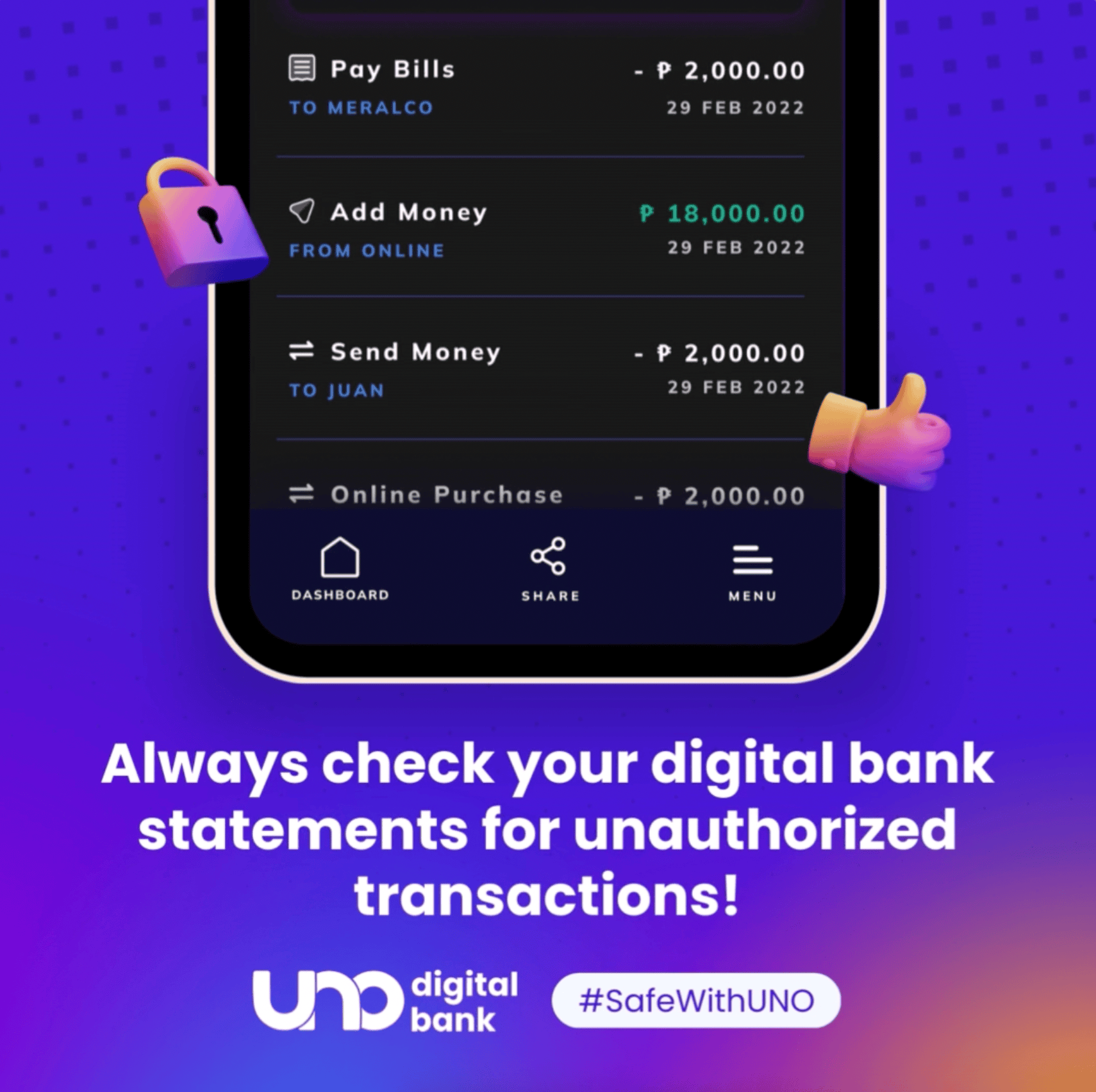 Customer Protection - UNOBank