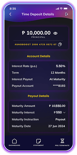 Time Deposit – UNOBank