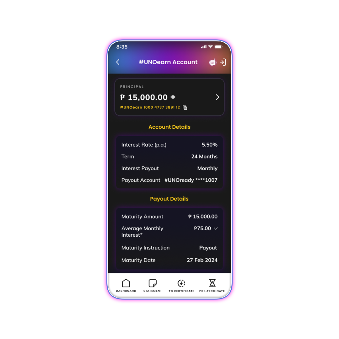 Time Deposit - UNOBank
