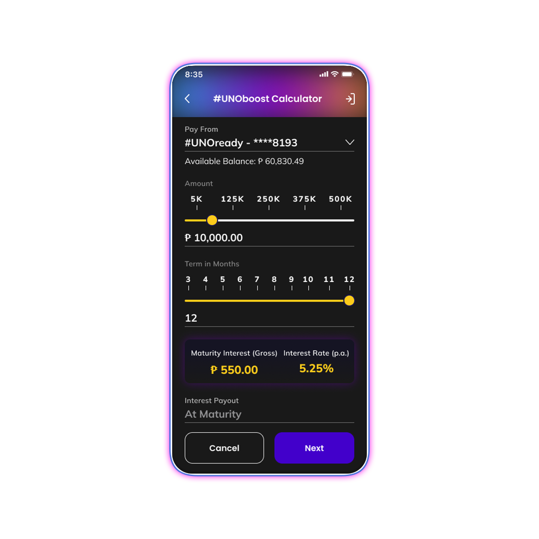 Time Deposit - UNOBank